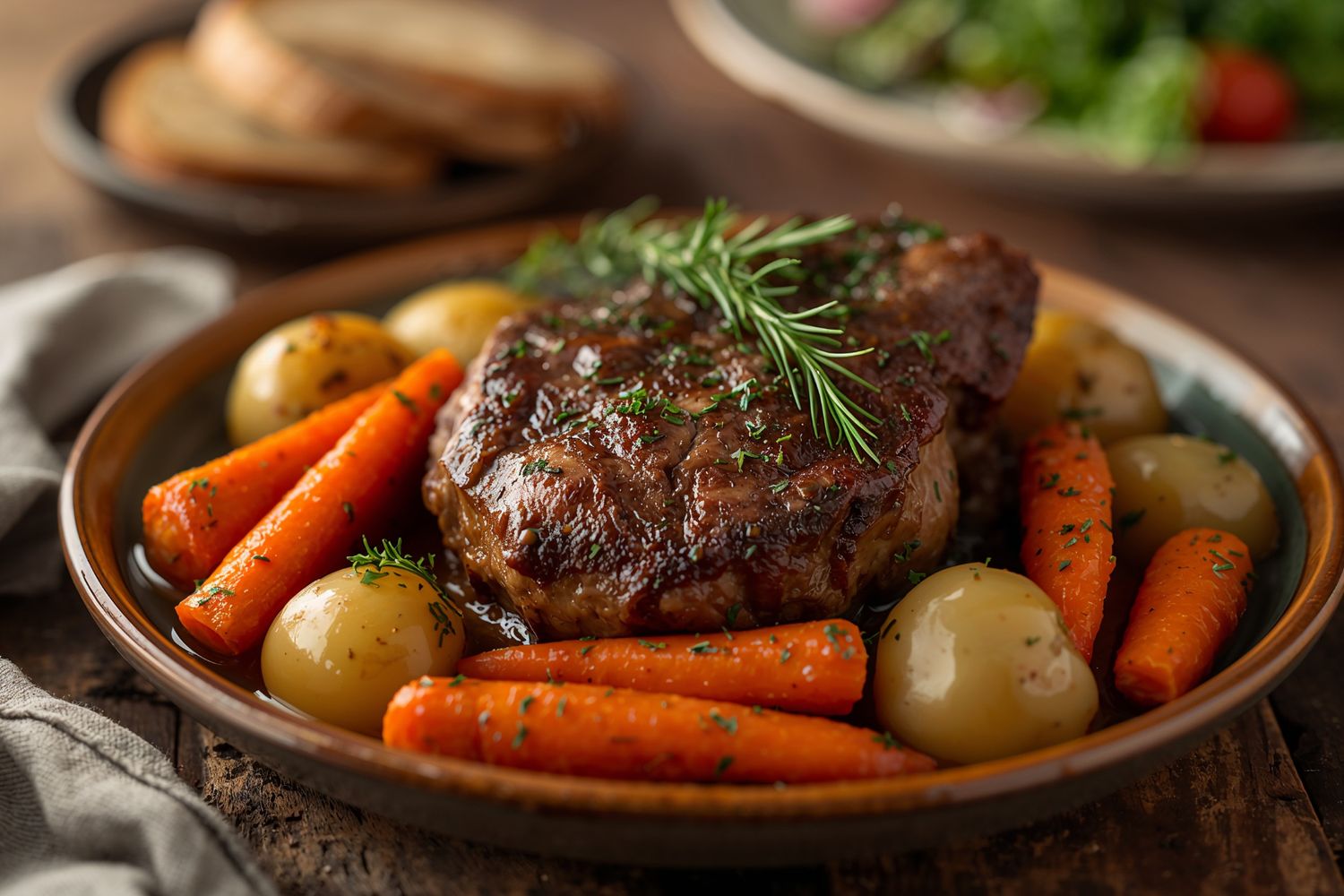 Pot Roast with Carrots and Potatoes